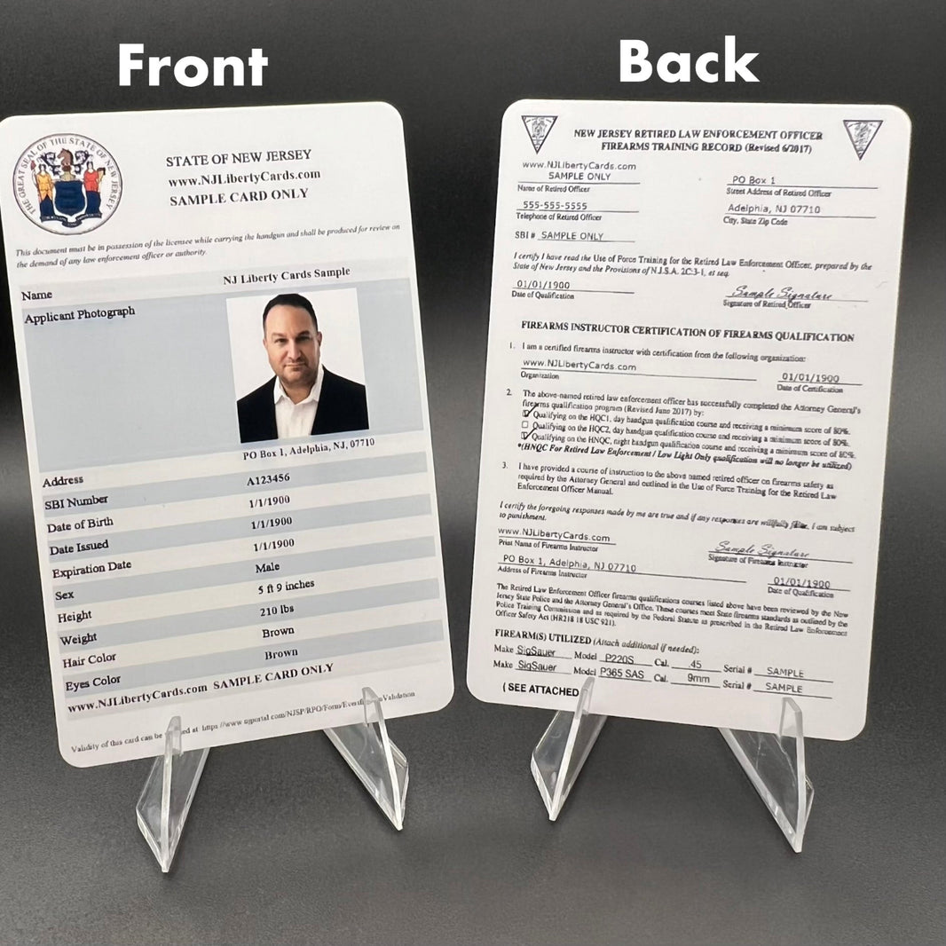 NJ Liberty Cards - Custom Plastic ID Cards