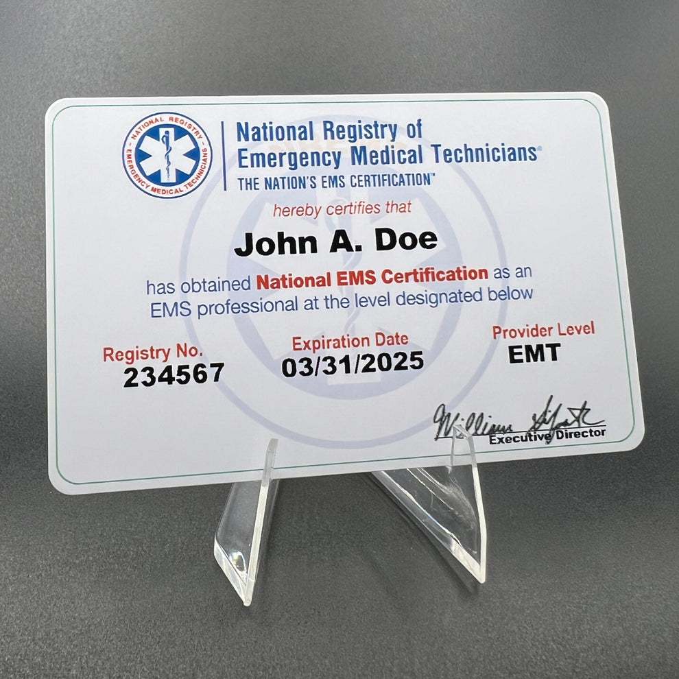 CPR / NREMT / AANPCB – NJ Liberty Cards